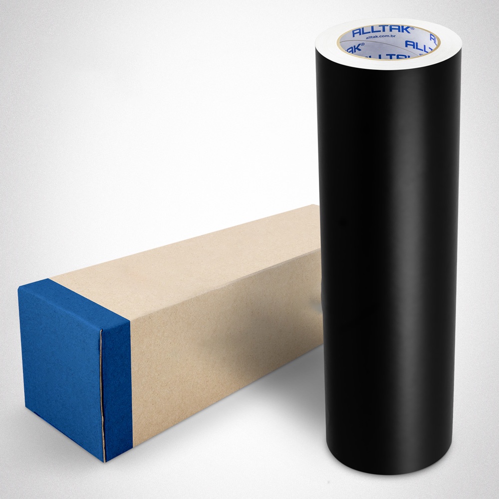 Vinil Adesivo Color Preto Fosco Alltak Ref.1273.70F - 50cm | Shopee Brasil