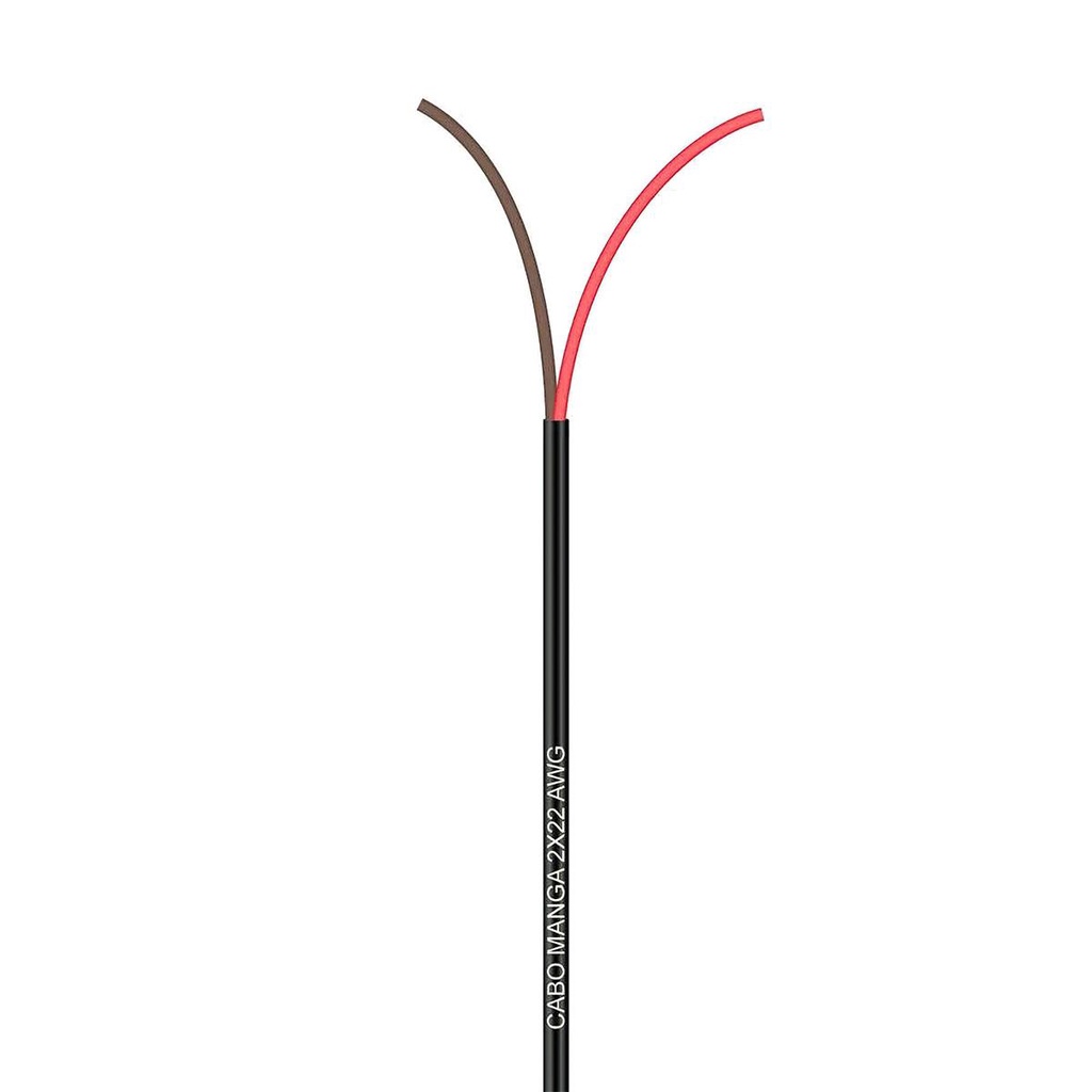 Cabo Manga 2x22 Awg - Sem Blindagem Preto - 5 Metros | Shopee Brasil