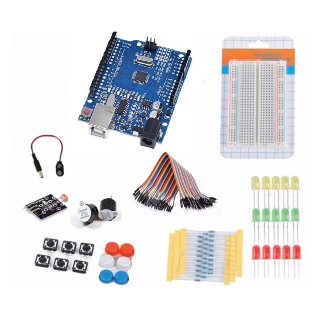 Kit Arduino Uno R3 Iniciante R3 Smd + De 80 Pcs | Shopee Brasil