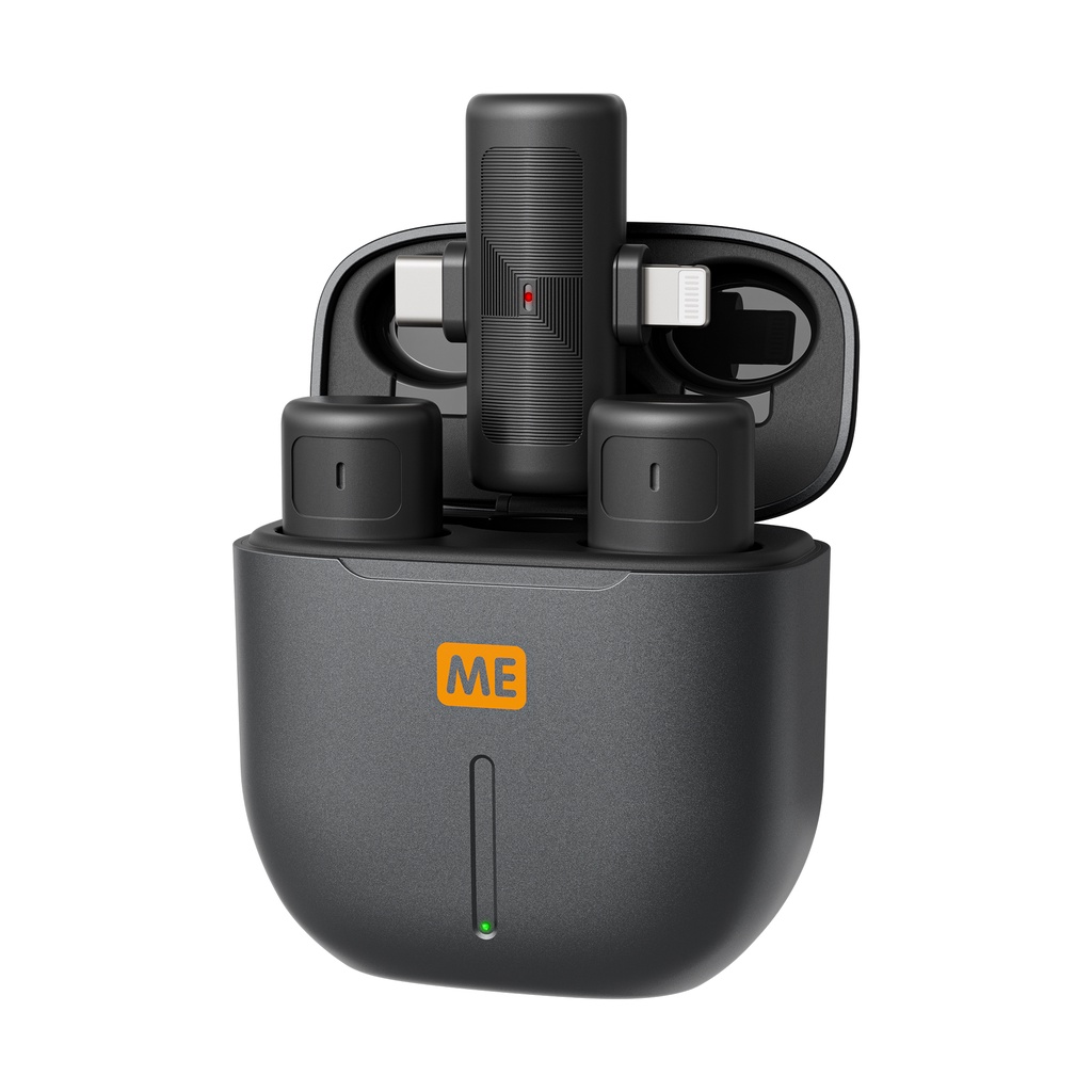 ME Mic-W1 Microfone Sem Fio Com Caixa De Recarga Para iPhone Android ...