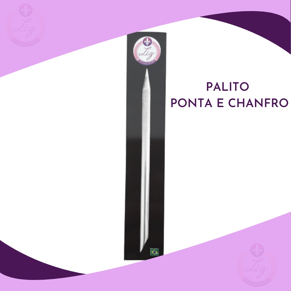 PALITO CUTICULA PONTA E CHANFRO MANICURE INOX PREMIIUM LIZ | Shopee Brasil