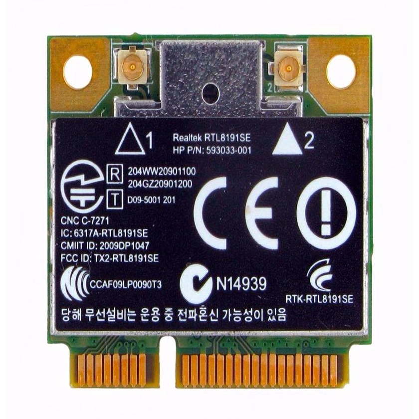 Mini Pci Wifi Realtek Rtl8191se Hp G42 Cq42-214br | Shopee Brasil