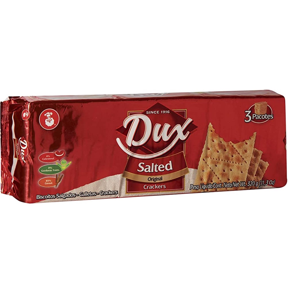 Biscoito Crackers Original DUX Salted 300g | Shopee Brasil