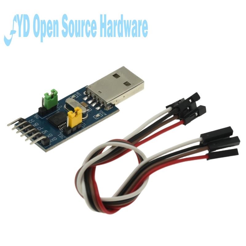 Ch341t 2 Em 1 Módulo 3 3v 5v Usb Para I2c Iic Uart Ttl Porta Serial De Chip Único Downloader