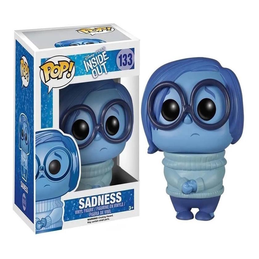 Funko Pop! Disney Divertidamente Inside Out Sadness 133 | Shopee Brasil