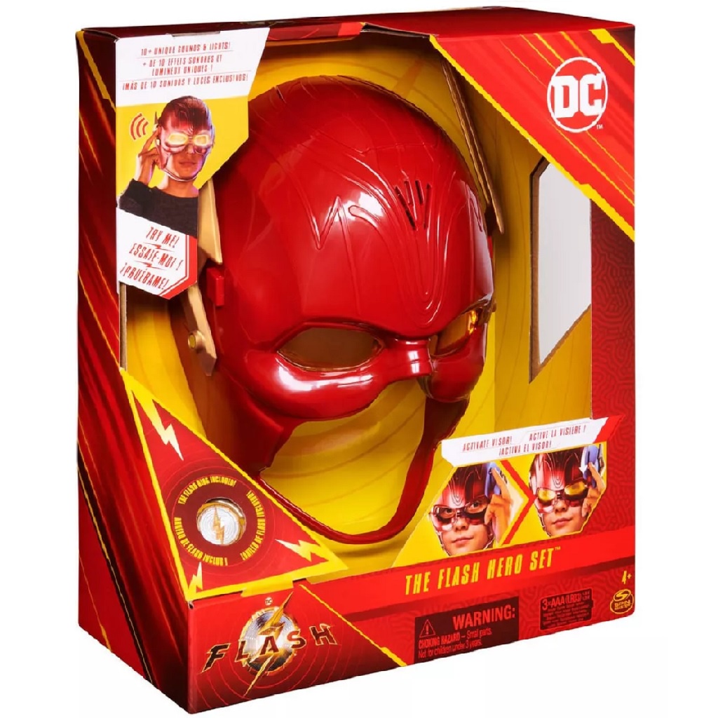 Máscara Do Flash Com Anel Luz Som The Flash 3418 - Sunny | Shopee Brasil