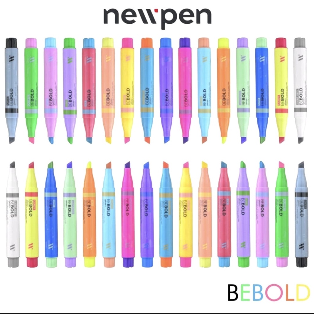 Marca Texto Be Bold - Bebold - Marca Texto Perfumado e Recarregável da NewPen | Shopee Brasil