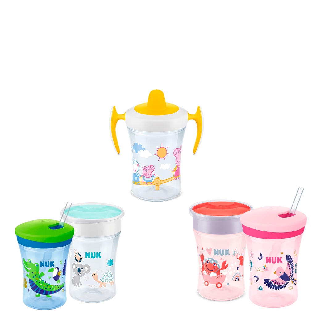 Kit Completo Para Evolução do Bebe Nuk Evolution Com 3 Unidades Copos ...