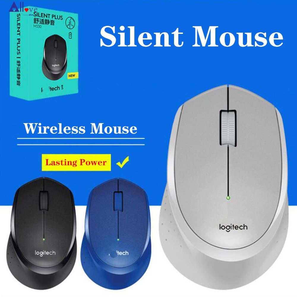 Logitech M330 Mouse sem fio silencioso 2.4ghz Usb 1000dpi mouse óptico para escritório em casa ...