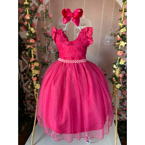 Vestido festa rosa pink | Shopee Brasil