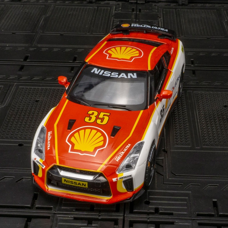 Modelo de carro 1:32 Nissan GTR Shell modelo de carro de liga leve ...