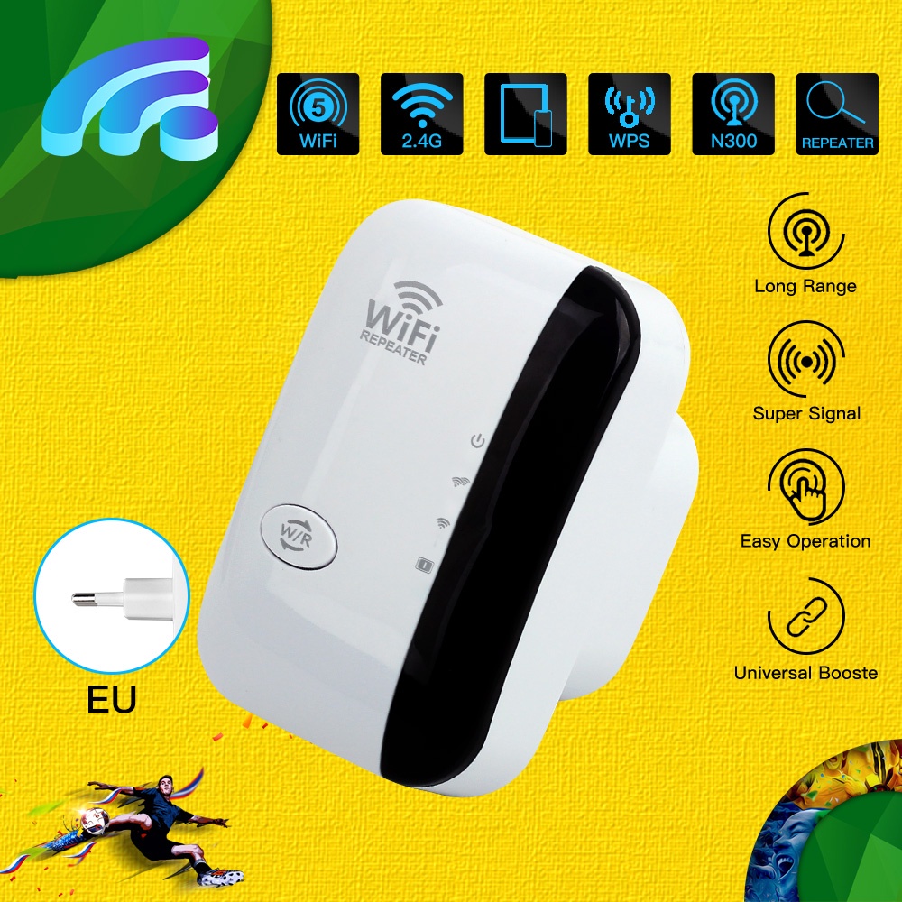 Sem Fio Wi-Fi Extensor Repetidor Amplificador De Longo Alcance 802.11N ...