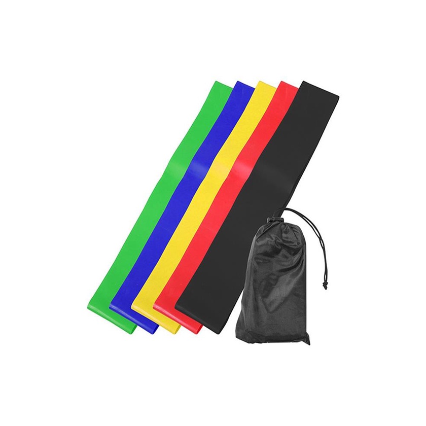 Kit 5 Faixas Fitas Elasticas Elastico Com 5 Niveis Fisioterapia ...