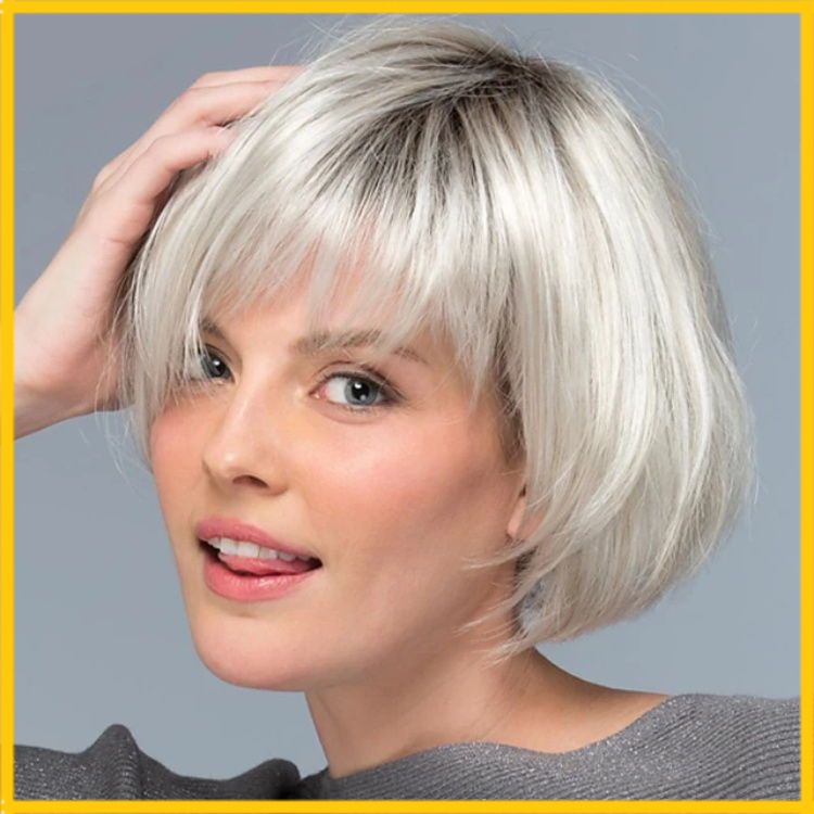 Nova peruca de franja para mulheres europeias e americanas | Shopee Brasil