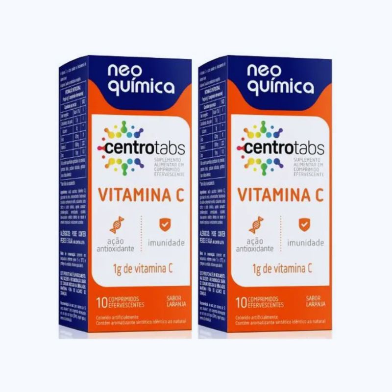 Kit 02 Centrotabs Vitamina 10 Caps Efervescente Neoquimica | Shopee Brasil