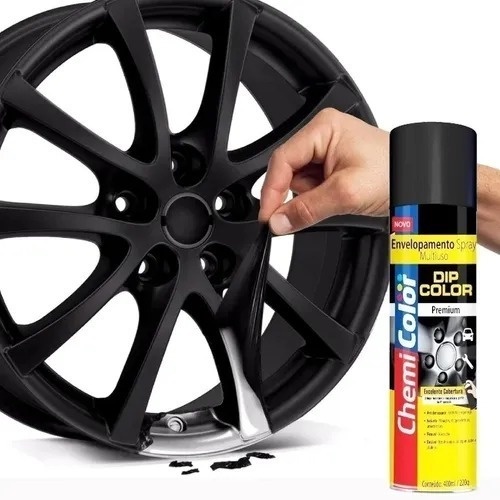 Dip Envelopamento Para Rodas Multiuso Preto Brilhante 400ml | Shopee Brasil