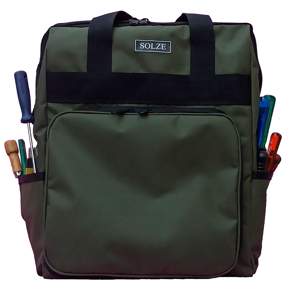 Bolsa Mochila Para Ferramentas Solze C/ 26 Bolsos SB003 | Shopee Brasil