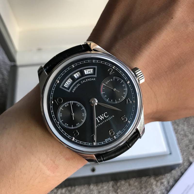 IWC IW503502 Relógio Mecânico Automático chrono Duplo Calendário Pista ...