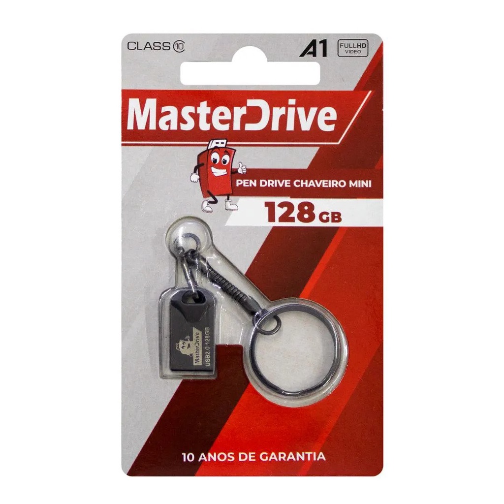 Pen Drive 128GB MasterDrive Nano Chaveiro | Shopee Brasil