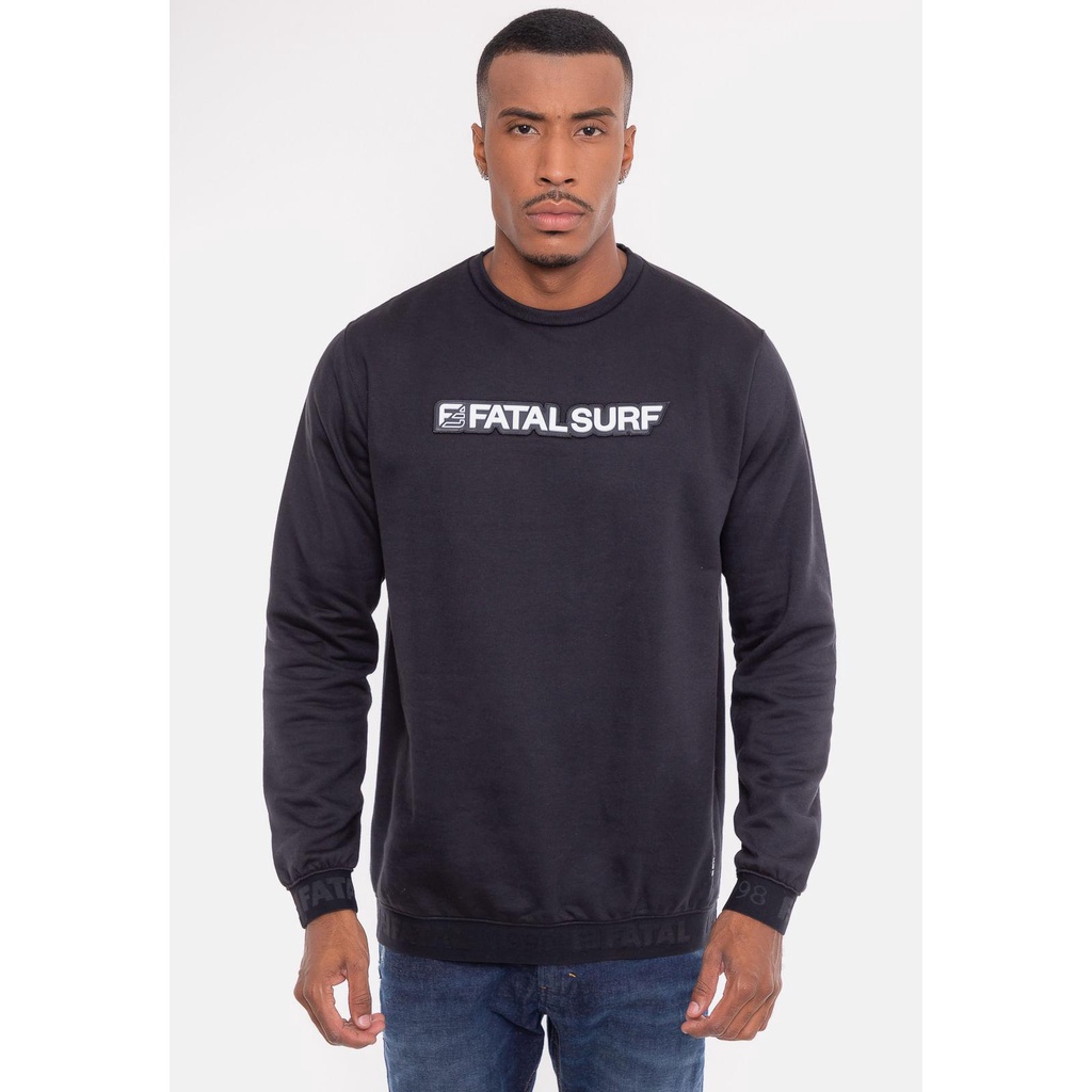Moletom Fatal Gola Careca Mirage Preto | Shopee Brasil