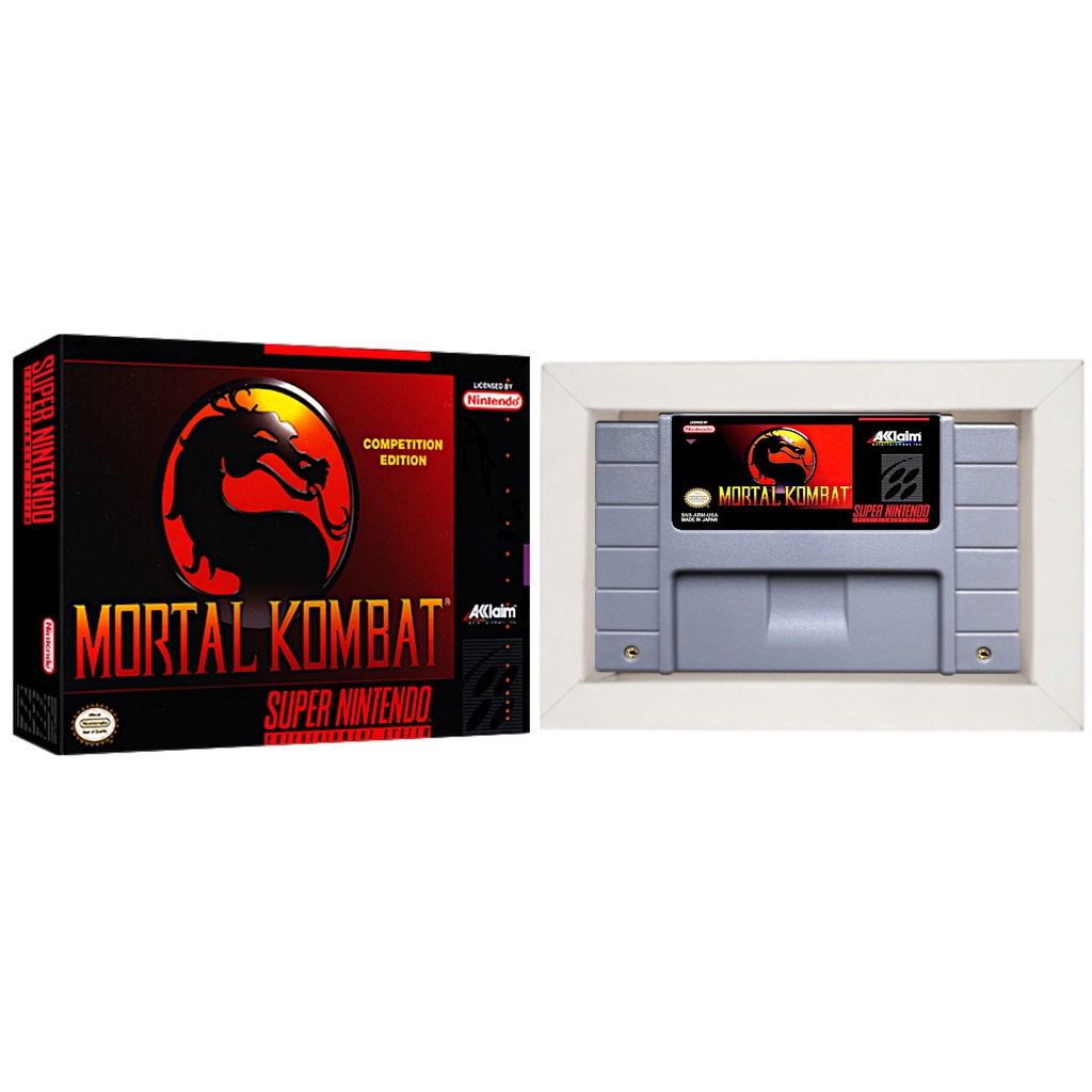 Mortal Kombat Cartucho de Super Nintendo com Caixa e Berco snes | Shopee Brasil
