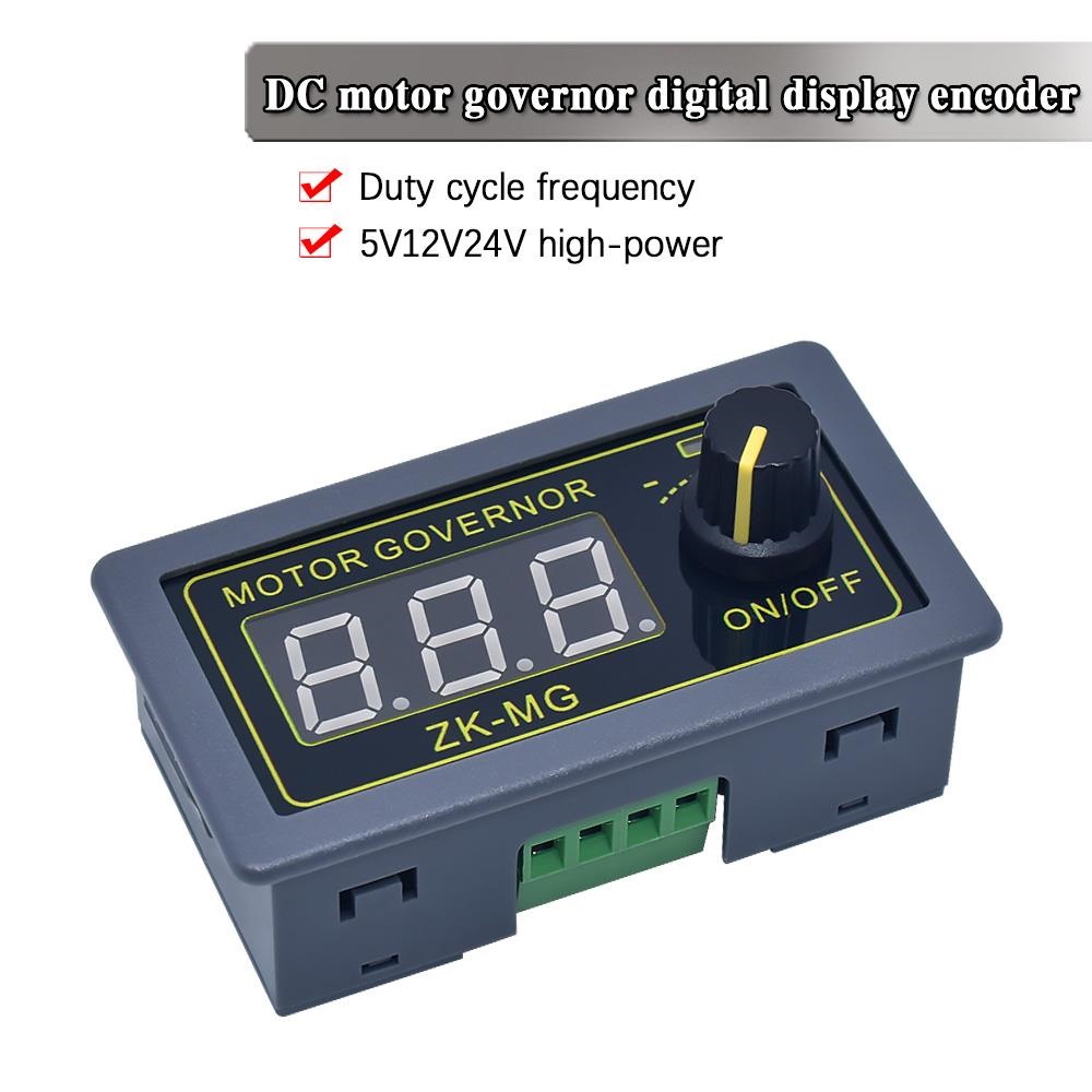 Controlador De Motor DC 5-30V 12V 24V 5A PWM Velocidade Ajustável Display Digital Codificador ...