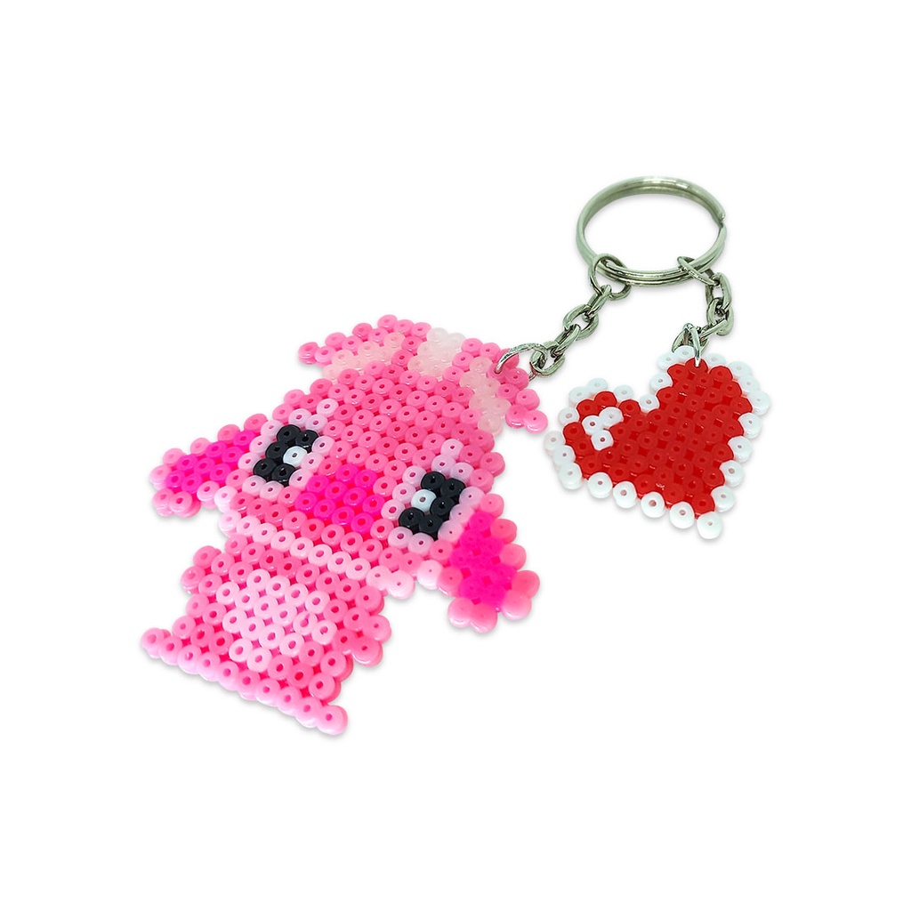 CHAVEIRO PIXEL ART (HAMA BEAD) "STITCH" ANGEL | Shopee Brasil