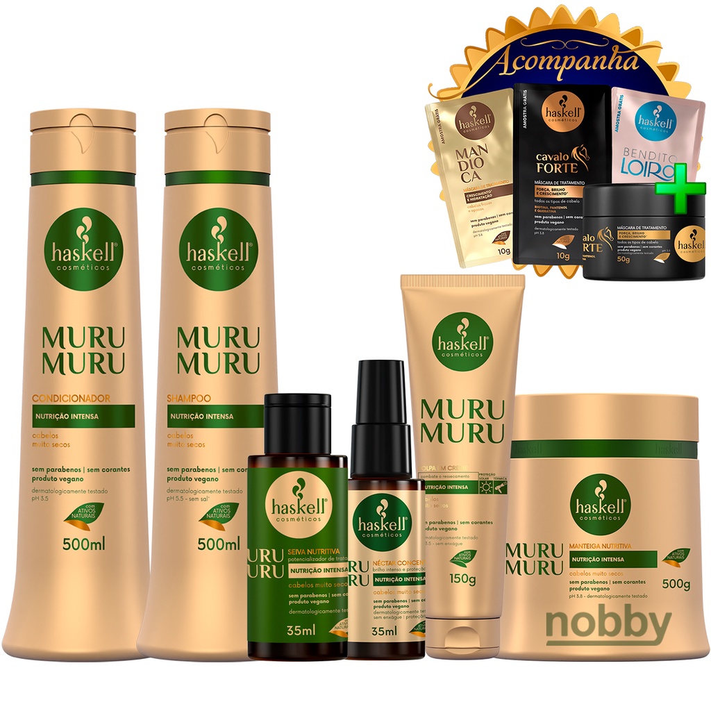 Kit Haskell Murumuru 500ml Completo | Shopee Brasil