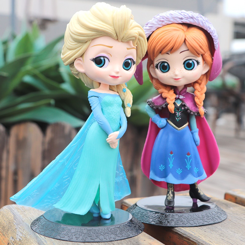 Disney Frozen Elsa Anna Princesa Figuras Em PVC Modelo Doll Action ...