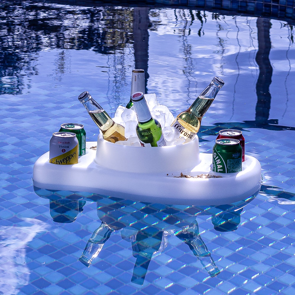 Cooler com Porta-Copos o Verdadeiro Bar Flutuante Para Praia Piacina ...