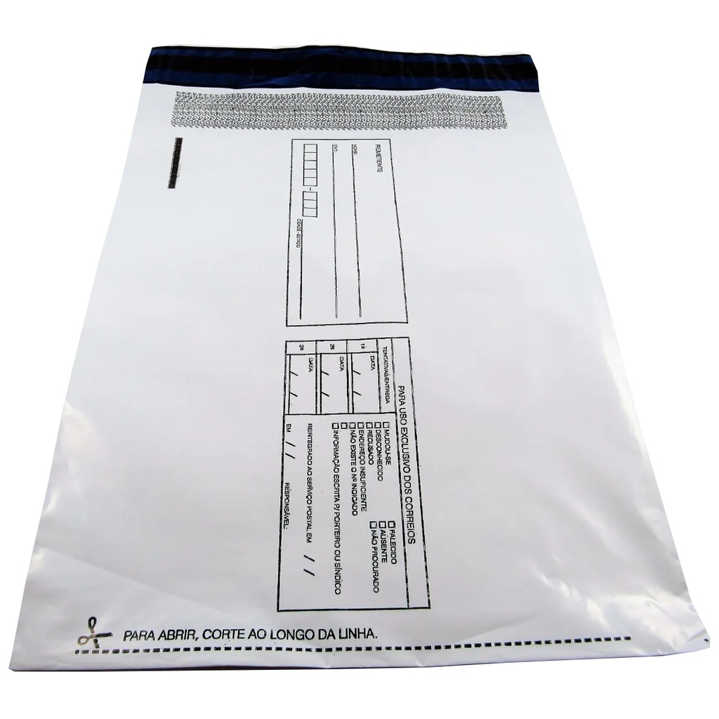 100 Envelopes De Segurança C/ Destinatário E Remetente 32x40 | Shopee ...