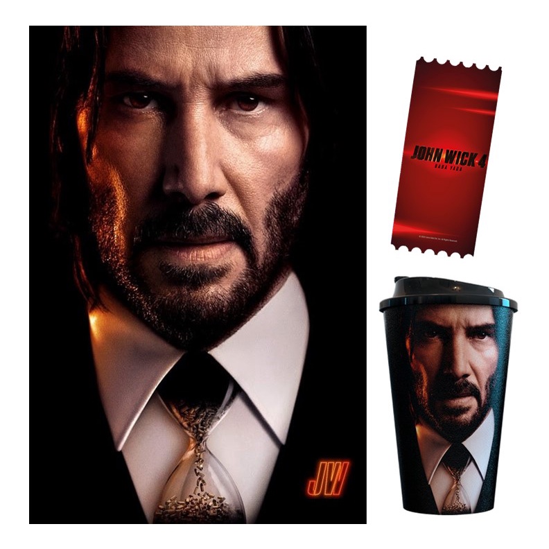 Copo John Wick 4 Cinemark com Pôster e Card colecionável - Escorrega o ...