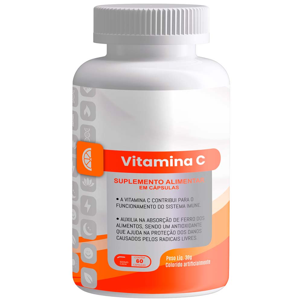 Vitamina C Suplemento Alimentar - 60 Caps | Shopee Brasil