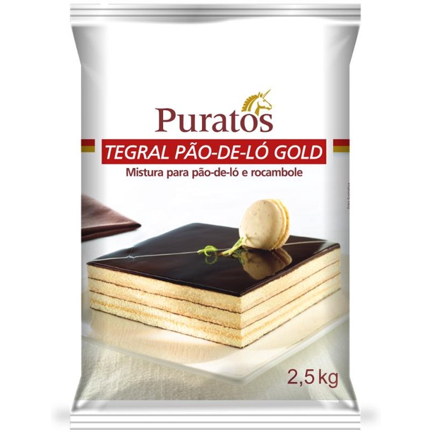 Mistura Tegral Pão de Ló Gold Puratos 2,5kg | Shopee Brasil