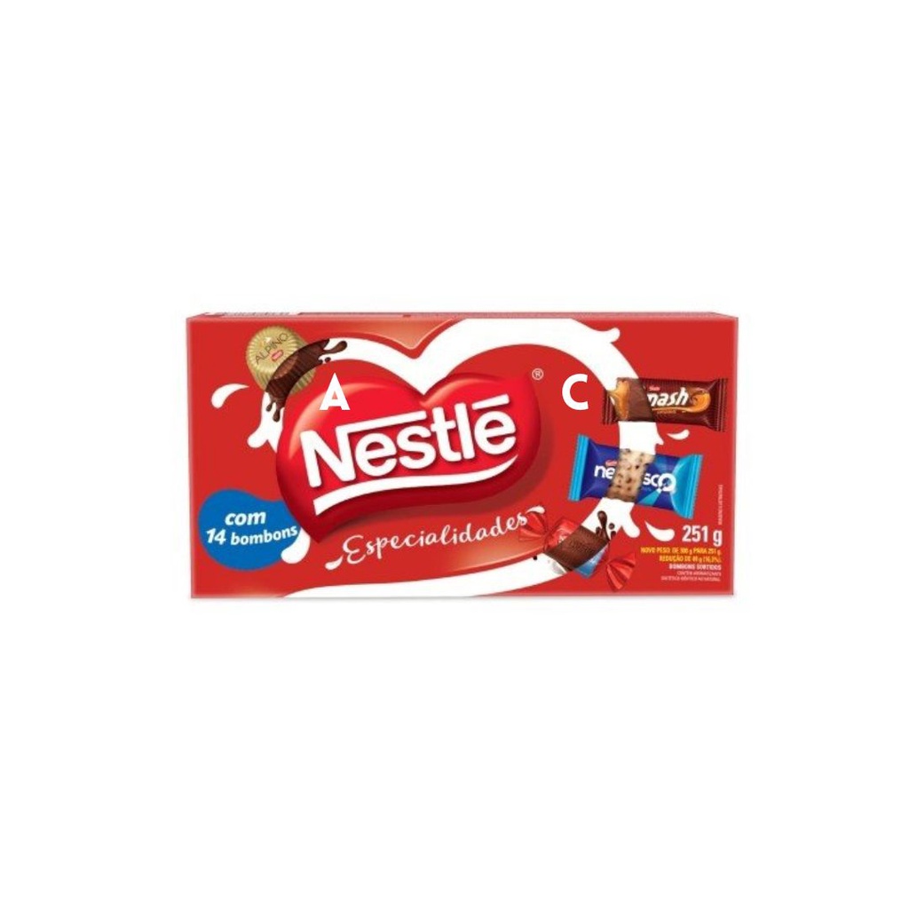 Bombom NESTLÉ Especialidades Caixa 251g | Shopee Brasil