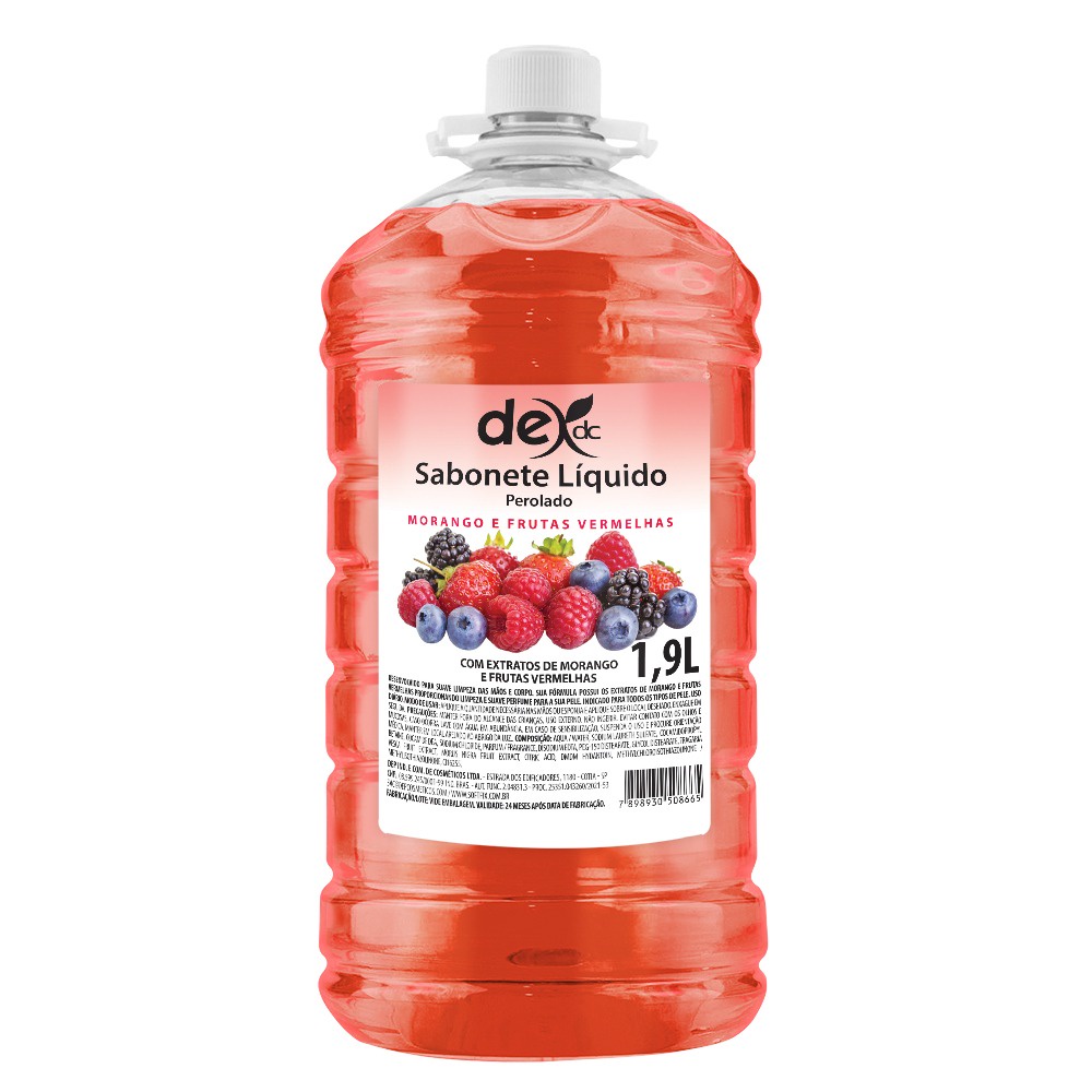 Sabonete Morango/Frutas Vermelhas Dex 1900ml - Soft Fix | Shopee Brasil