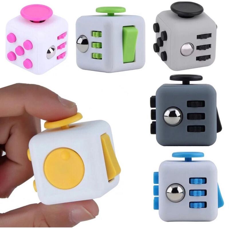 Fidget Cube Anxiety Cube Anti Stress Finger Squeezeb | Shopee Brasil