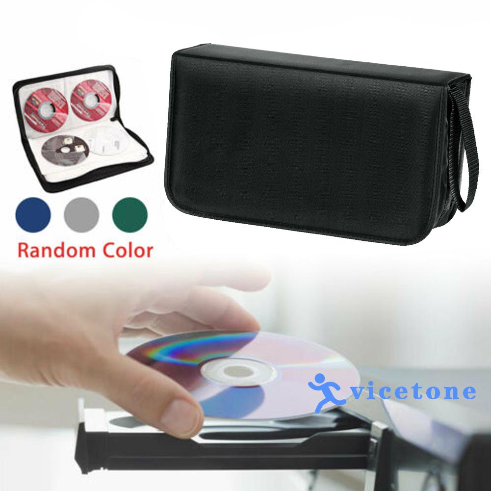 VICETONE-Large Capacidade De 80 Mangas Para CD DVD Caixa De Transporte ...