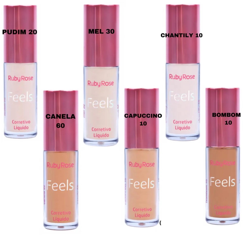 Corretivo Líquido Feels - Bombom 10 - Ruby Rose | Shopee Brasil