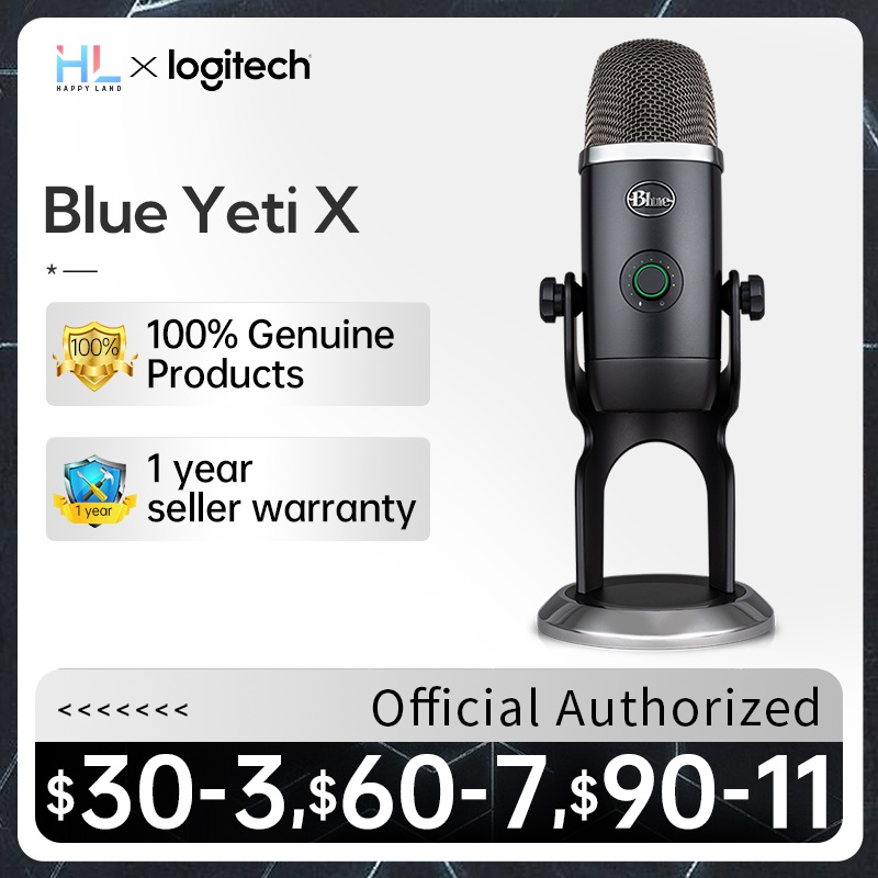 Hot Models Logitech Blue Yeti X USB Microphone Used Sencond-hand Live ...
