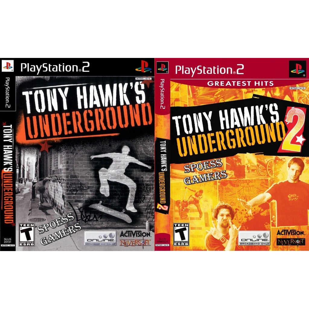 Jogo Ps 2 Tony Hawk's Underground 1 E 2 (2 Dvd) | Shopee Brasil