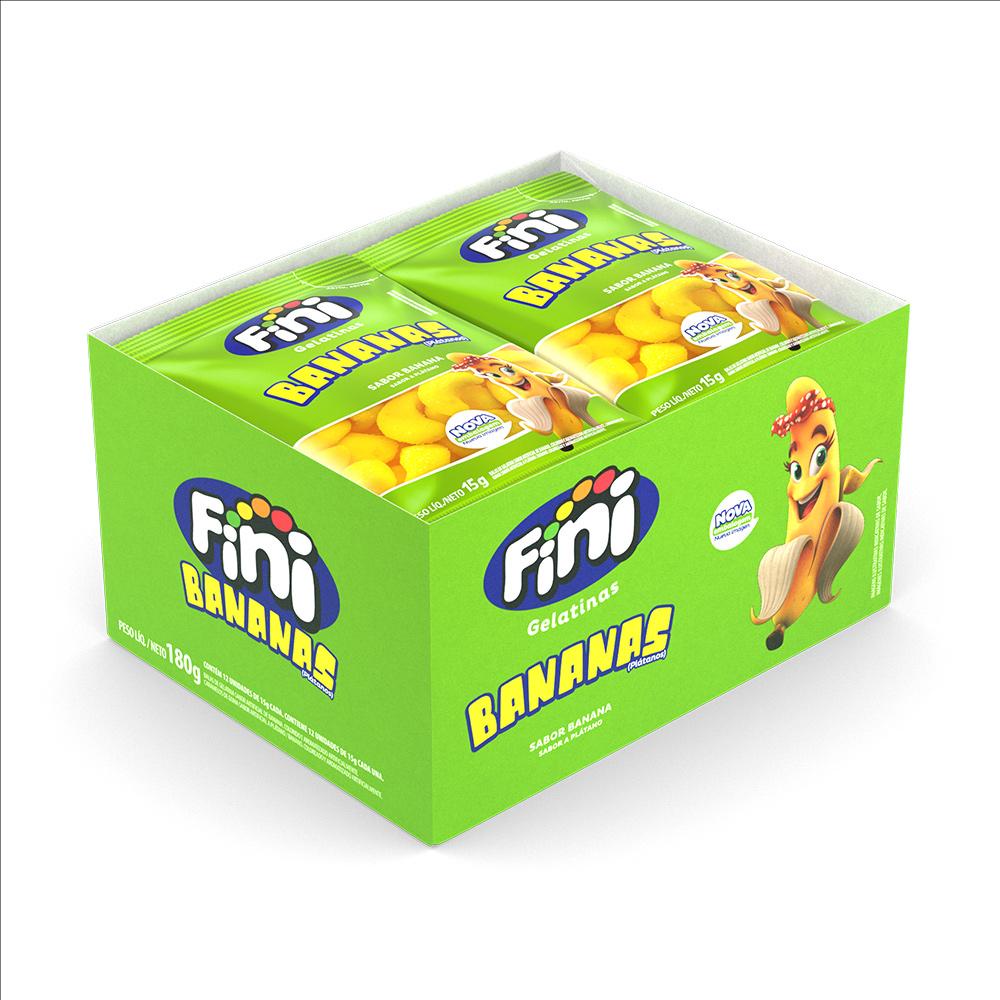 Mini Bananas com 12x15g cada - Fini | Shopee Brasil