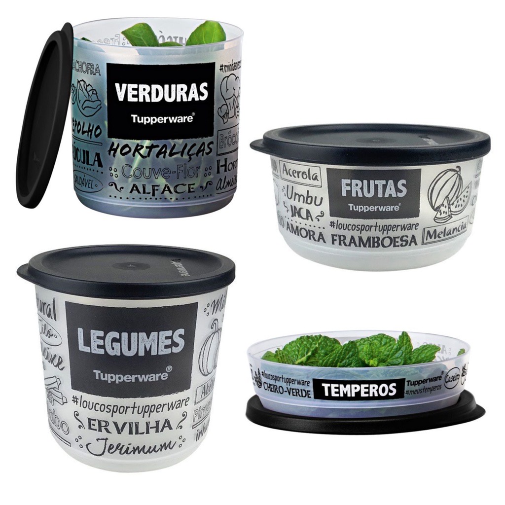 Potes Tupperware Mantimentos PB Refri Line Originais Novos Várias ...