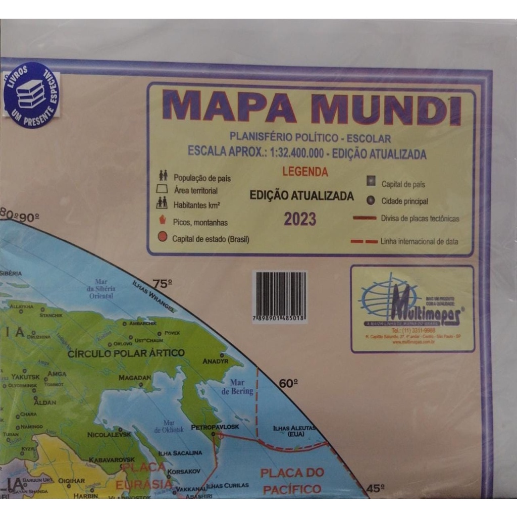 mapao mundi planisferio politico escolar autor editora multimapas ...