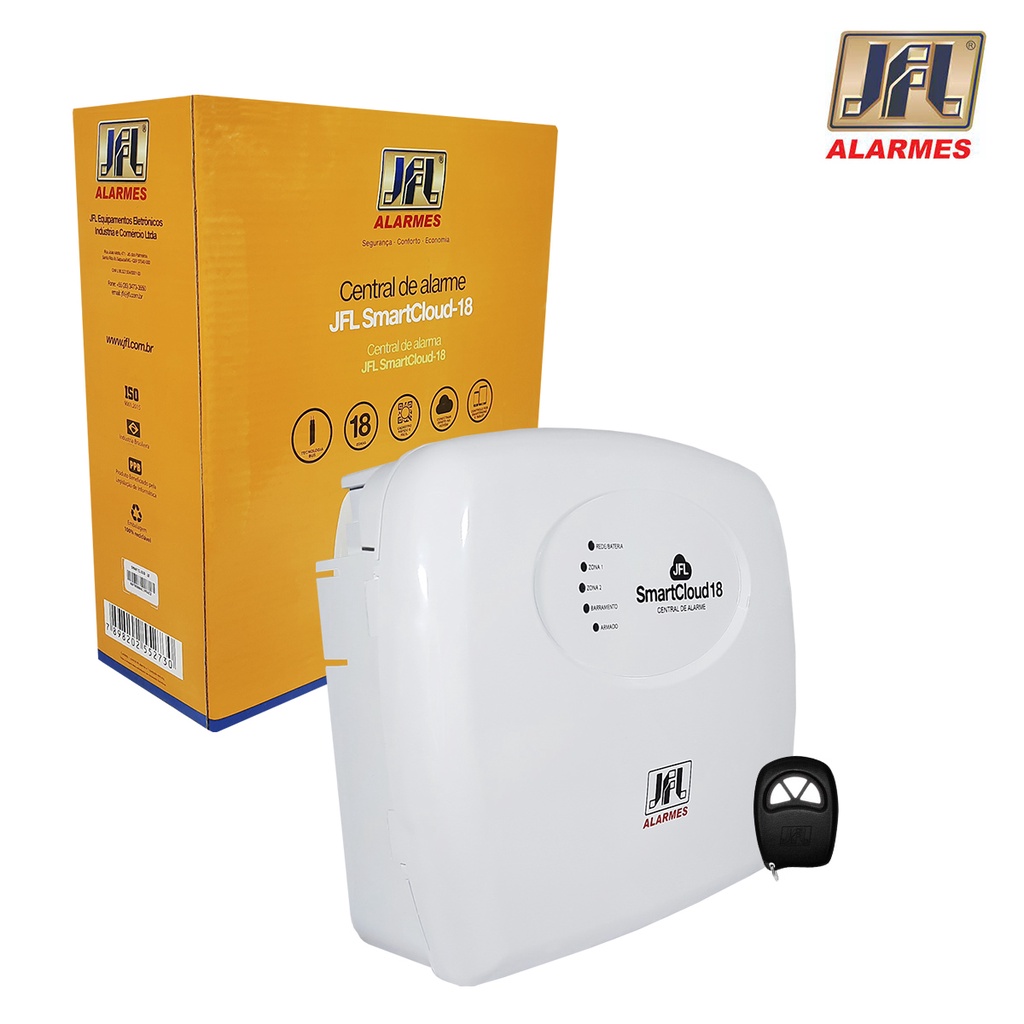 Central De Alarme JFL SmartCloud-18 Monitorada Via Aplicativo | Shopee Brasil