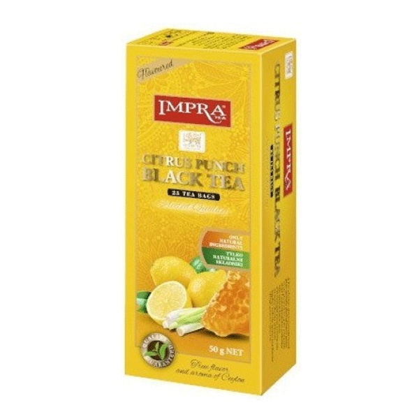 Chá Preto Citrus Punch 25 Sachês Impra Sem Glúten 50g | Shopee Brasil