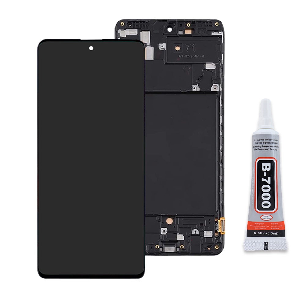 6.7" OLED Tela Frontal Touch Display A71 A715 Com Aro Incell E Oled Com Aro +Cola | Shopee Brasil