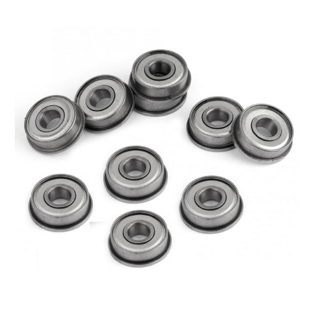 KIT 10 Rolamentos F623zz Com Flange 3x10(11,5)x4mm Micro F623 3x10x4 ...