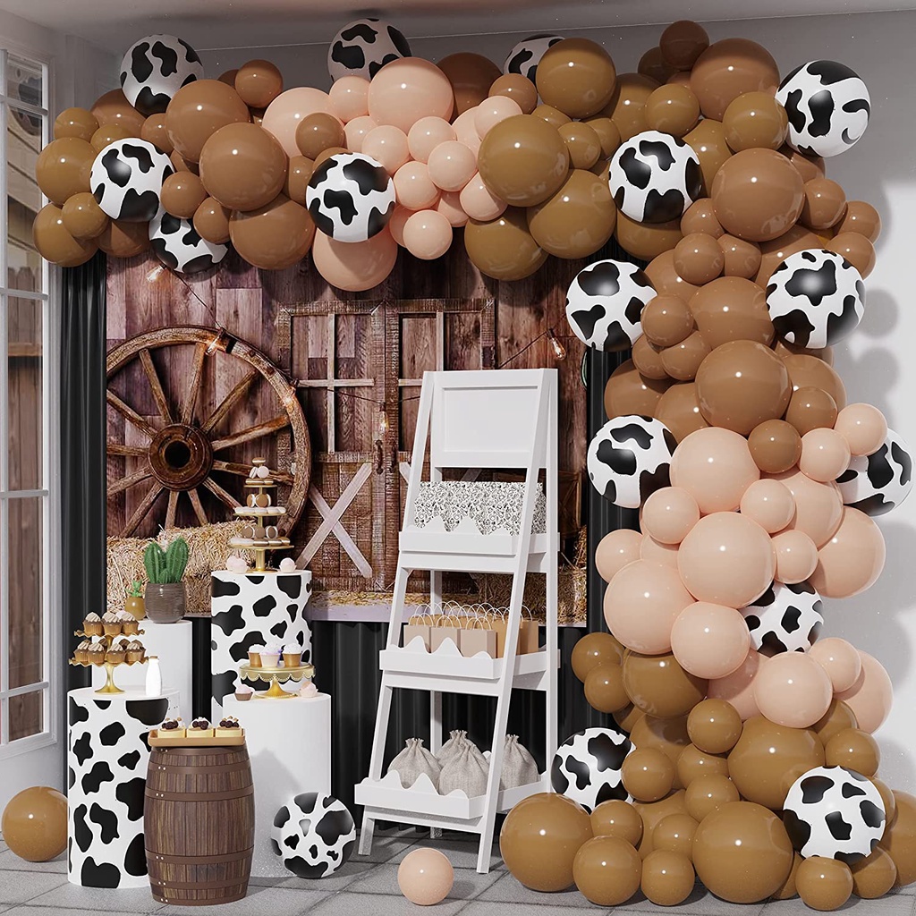 Balões De Vaca Garland Arch Kit Com Blush Marrom Neutro Vários Tamanhos ...