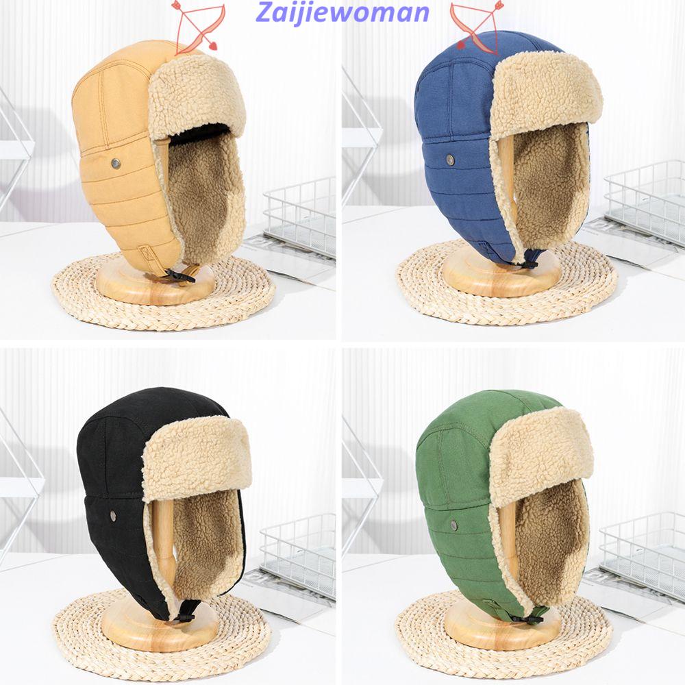 ZAIJIE Fashion Women Men Cotton Warm Winter Ski Hat Russian Ushanka ...